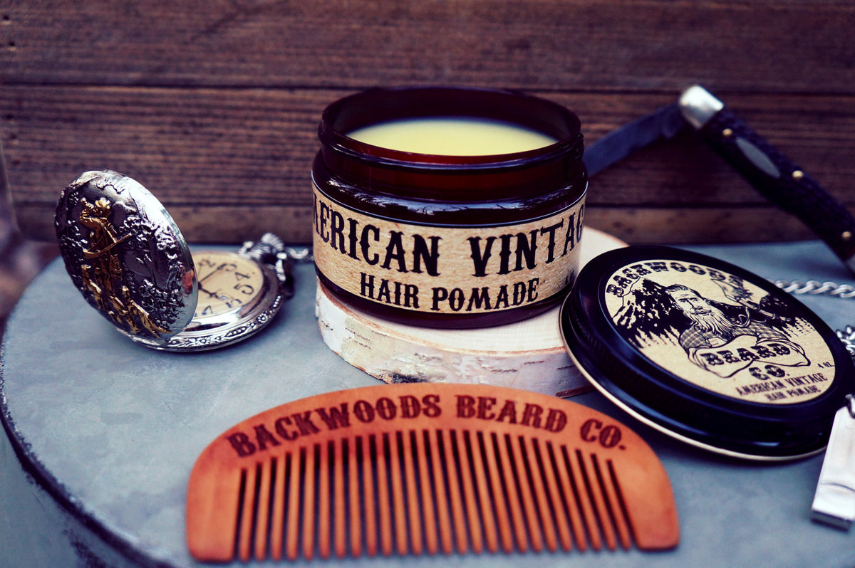 American Vintage Hair Pomade-Medium Hold-4oz. – Backwoods Beard Co.